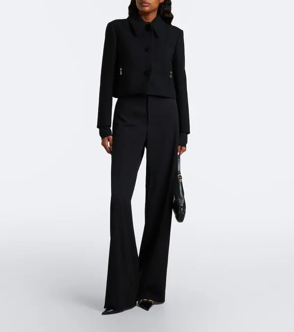 Gucci Horsebit Wool Crêpe Jacket