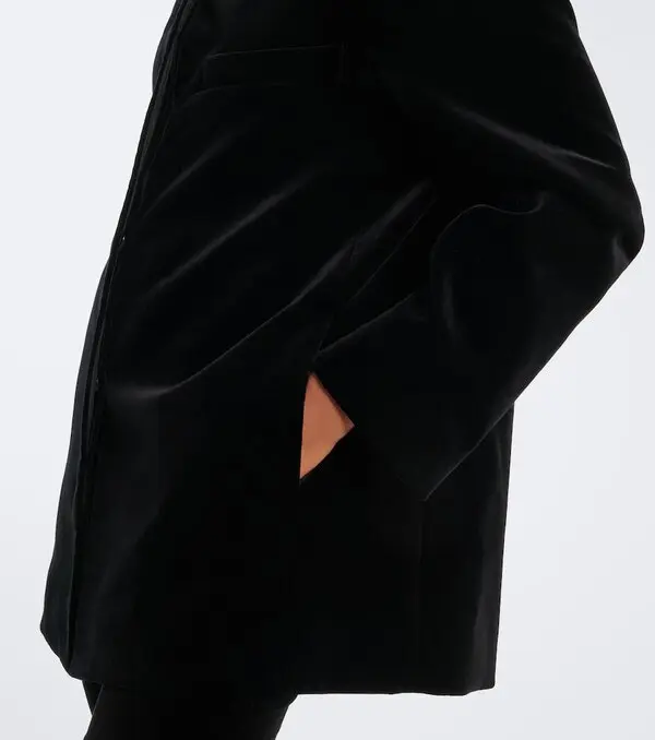 Khaite Sadie Cotton Velvet Coat
