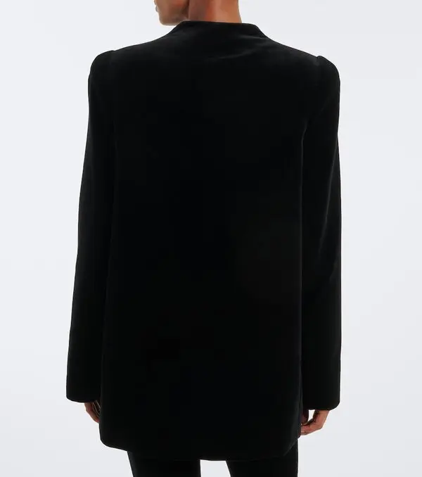 Khaite Sadie Cotton Velvet Coat