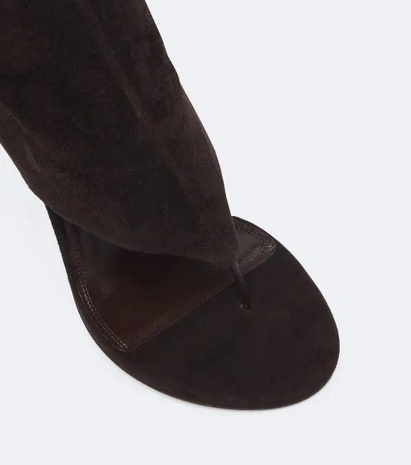 Paris Texas Lidia Cut-out Suede Knee-high Boots
