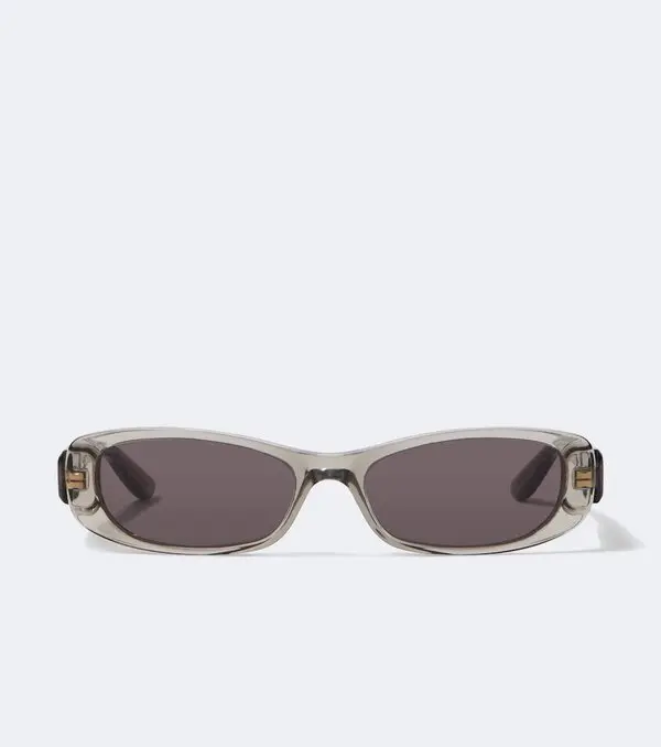 Balenciaga Logo Oval Sunglasses - Green