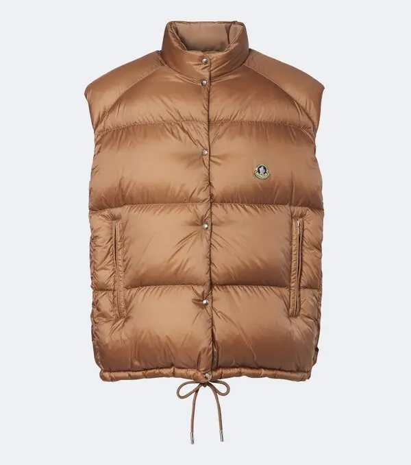 Moncler Tibb Reversible Down Vest - Brown