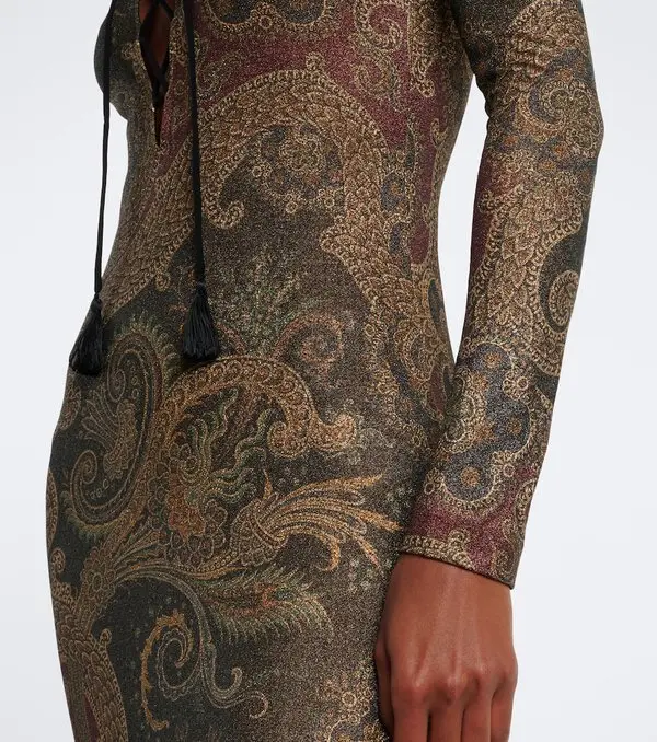 Etro Paisley Jersey Gown