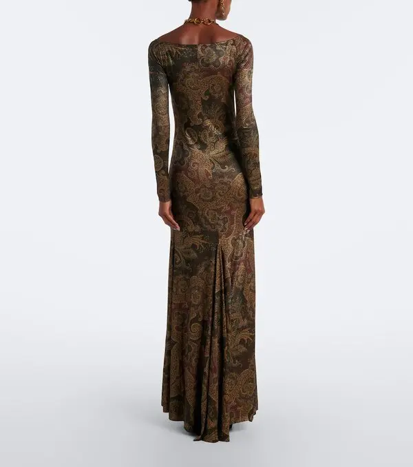 Etro Paisley Jersey Gown