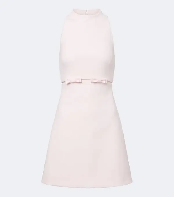 Safiyaa Jalie Bow-detail Crêpe Minidress - Pink