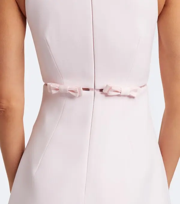 Safiyaa Jalie Bow-detail Crêpe Minidress