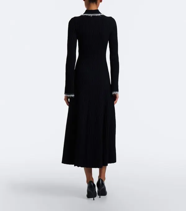 Simkhai Ribbed-knit Shirt Dress