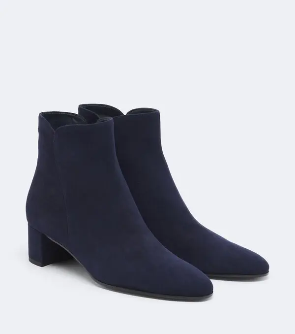 GIANVITO ROSSI Lisa Suede Ankle Boots - Blue