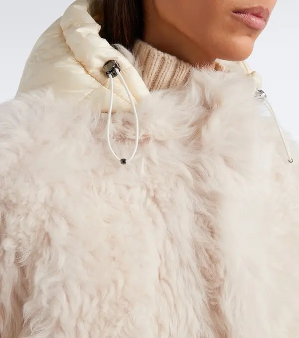Bogner Liz Hooded Shearling Ski Jacket