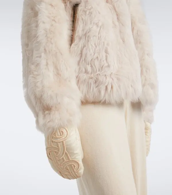 Bogner Liz Hooded Shearling Ski Jacket