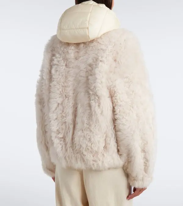 Bogner Liz Hooded Shearling Ski Jacket