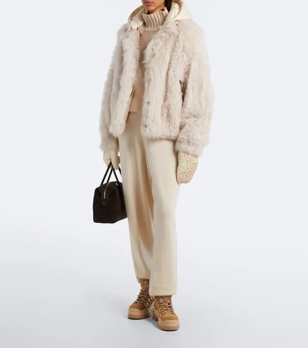 Bogner Liz Hooded Shearling Ski Jacket
