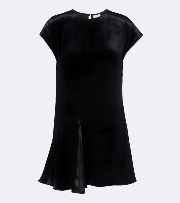 Khaite Scarla Velvet Minidress