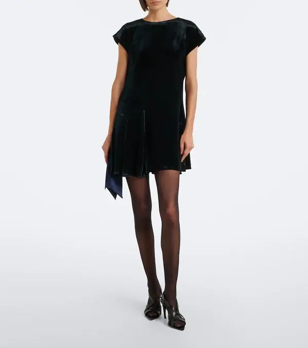 Khaite Scarla Velvet Minidress