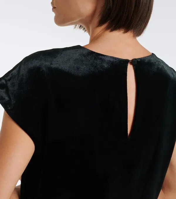 Khaite Scarla Velvet Minidress