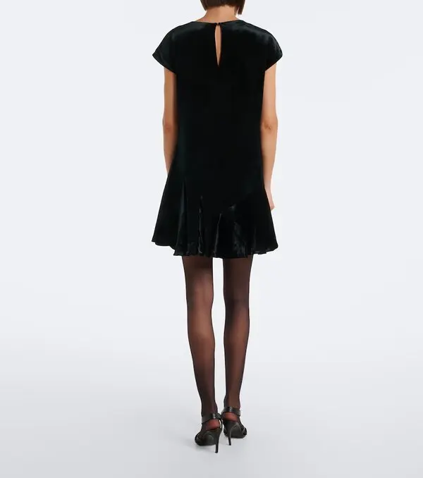 Khaite Scarla Velvet Minidress