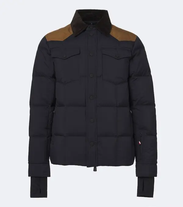 Moncler Geltech Corduroy-trimmed Ski Jacket
