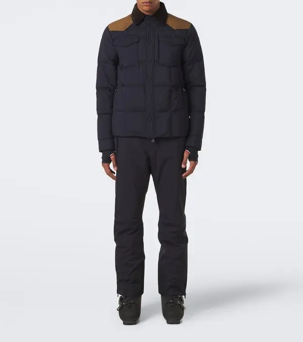 Moncler Geltech Corduroy-trimmed Ski Jacket