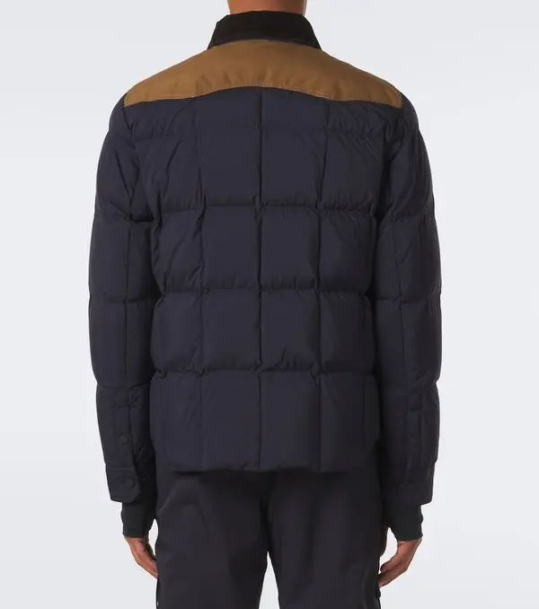 Moncler Geltech Corduroy-trimmed Ski Jacket
