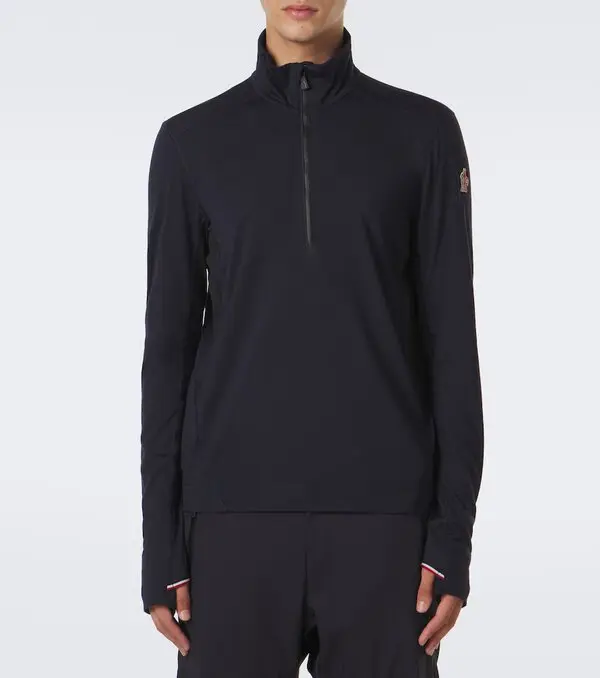 Moncler Wool-blend Half-zip Ski Sweater