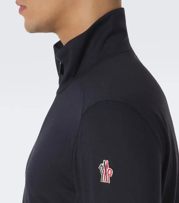 Moncler Wool-blend Half-zip Ski Sweater