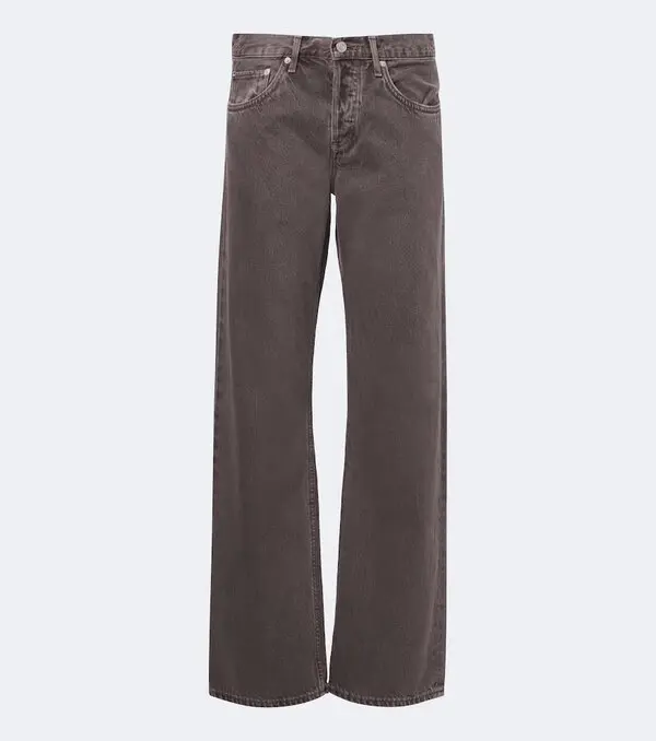 AGOLDE Low-rise Straight Jeans - Grey