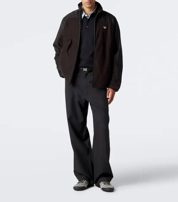 Prada Re-nylon And Fleece Track Jacket