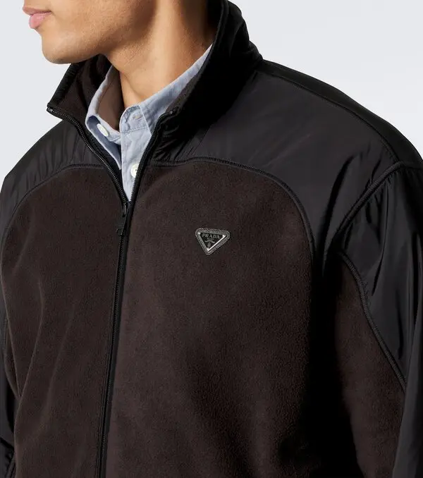 Prada Re-nylon And Fleece Track Jacket