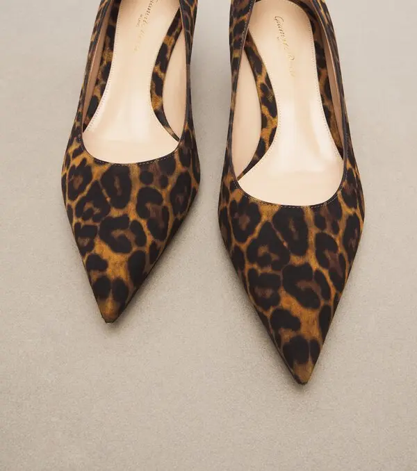 GIANVITO ROSSI Aylin Leopard-print Suede Pumps