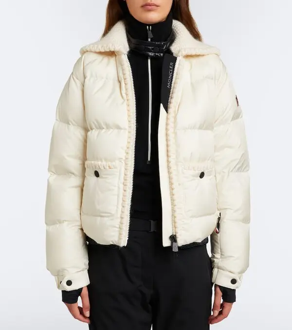 Moncler Wool-trimmed Down Ski Jacket
