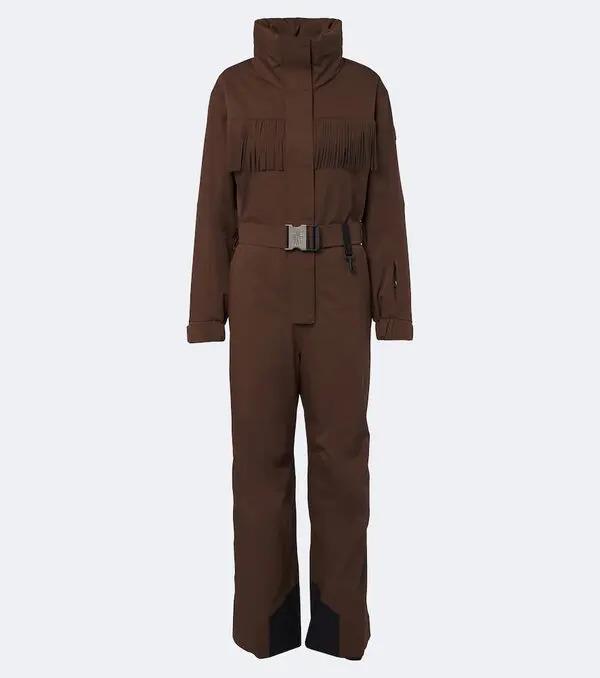Moncler Fringed Ski Suit - Brown
