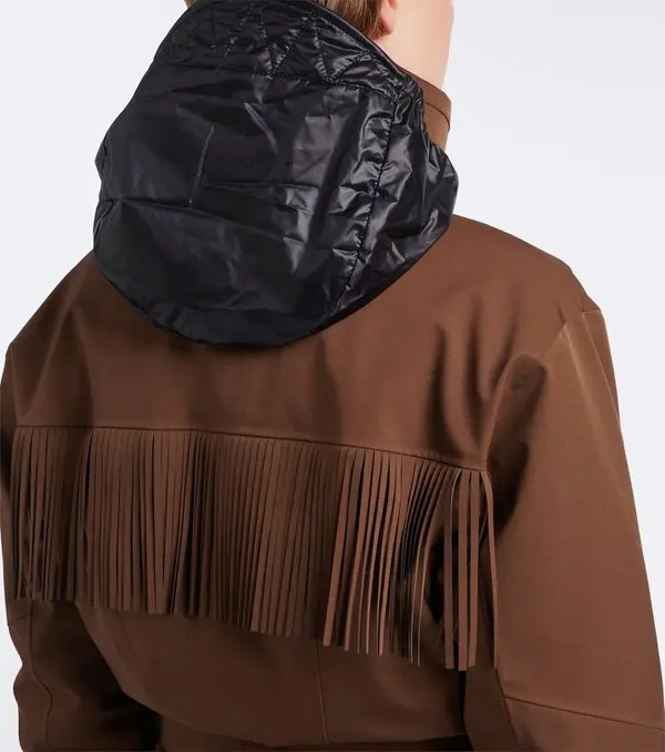 Moncler Fringed Ski Suit - Brown