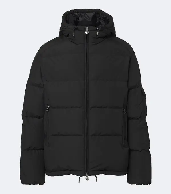 Moncler Himalaya Hooded Cotton-blend Down Jacket