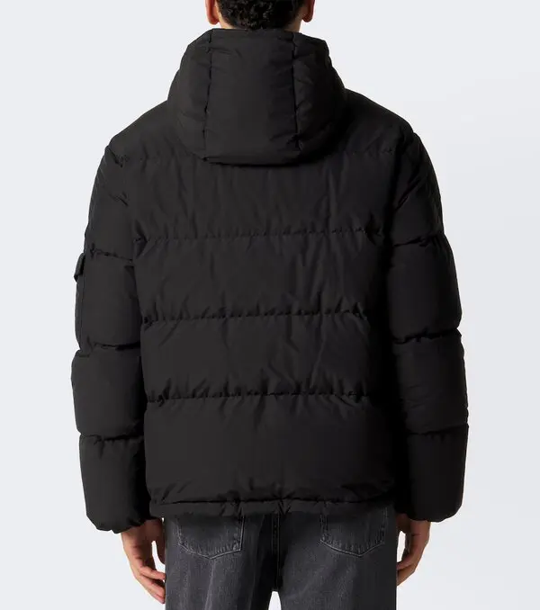 Moncler Himalaya Hooded Cotton-blend Down Jacket - Black
