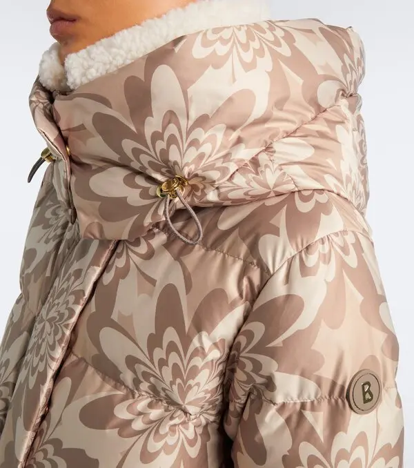 Bogner Naia Hooded Printed Down Ski Jacket
