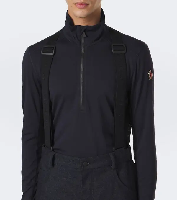 Moncler Virgin Wool Ski Salopettes