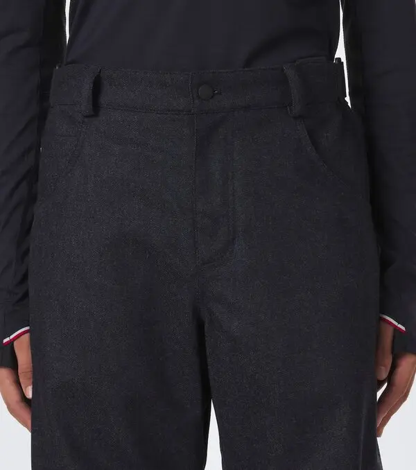 Moncler Virgin Wool Ski Salopettes