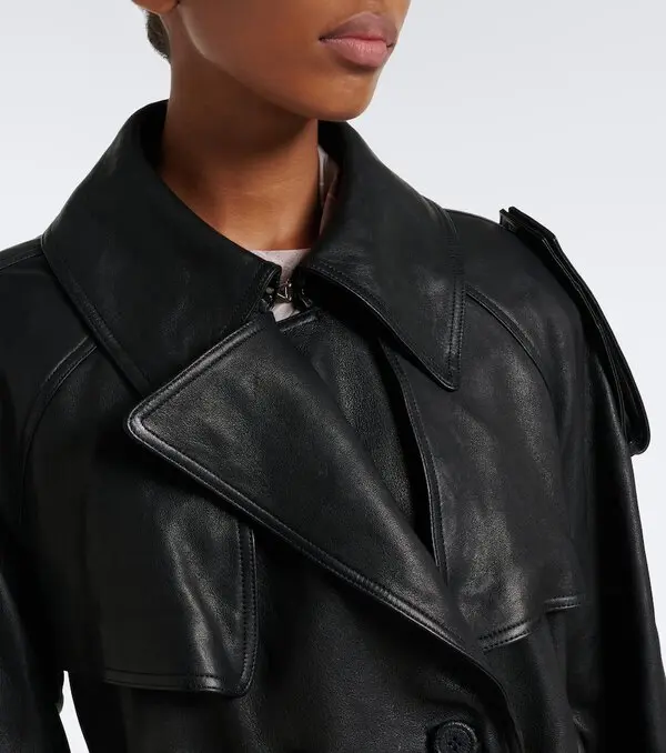Acne Studios Leather Trench Coat