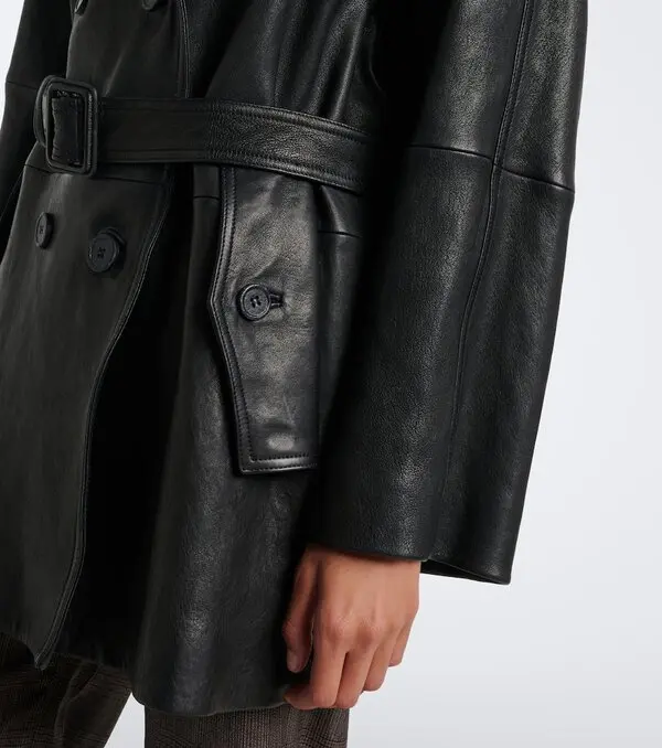 Acne Studios Leather Trench Coat