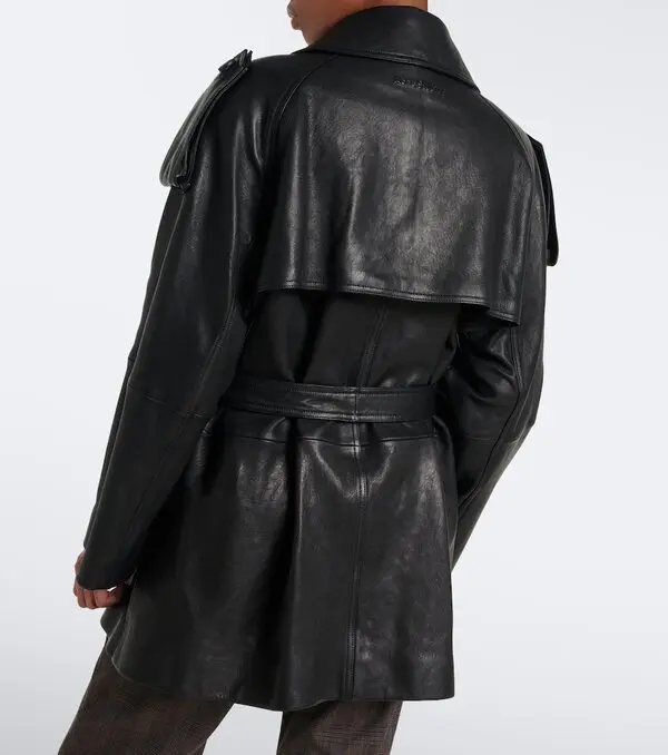 Acne Studios Leather Trench Coat