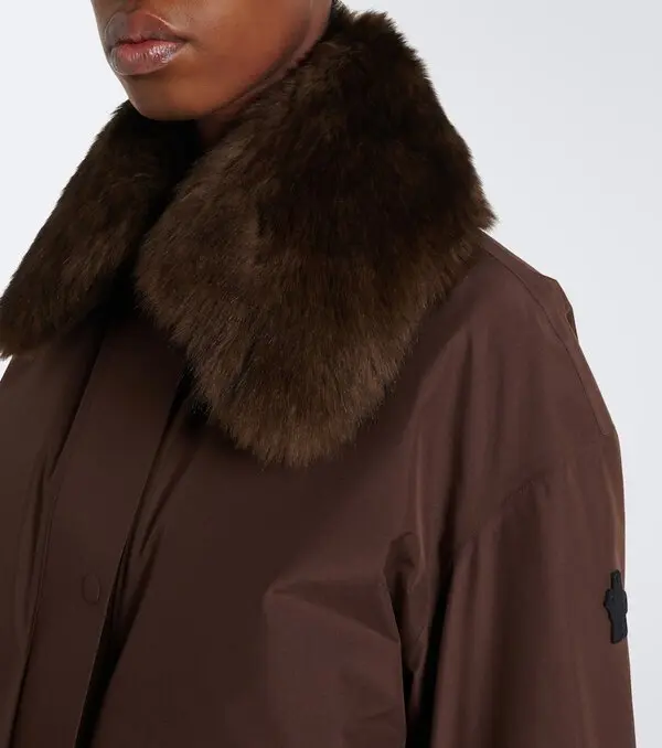 Moncler Shearling-trimmed Down Ski Jacket