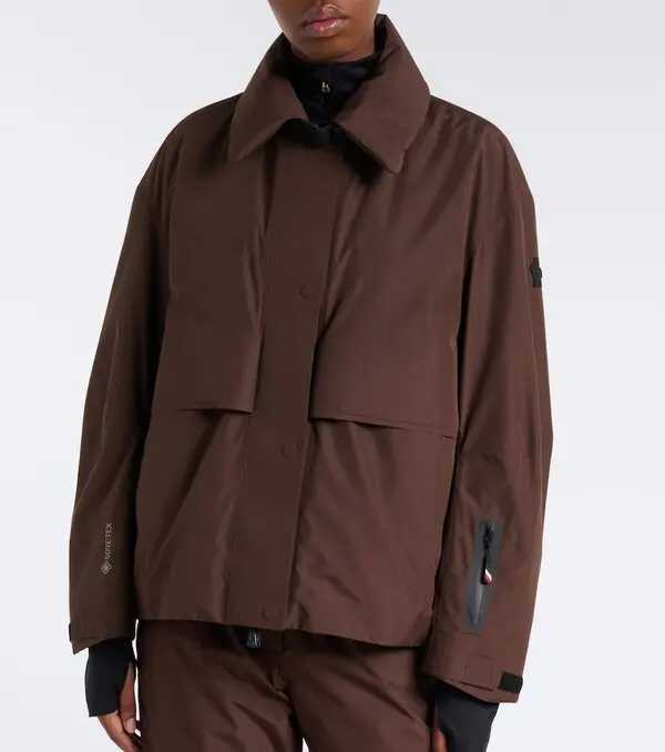 Moncler Shearling-trimmed Down Ski Jacket