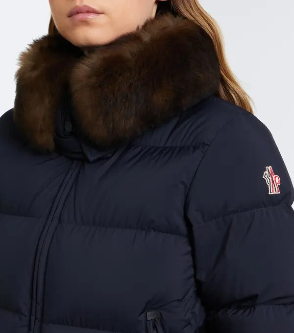 Moncler Arrabas Shearling-trimmed Ski Jacket