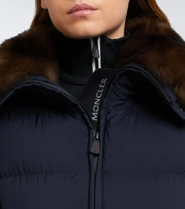 Moncler Arrabas Shearling-trimmed Ski Jacket