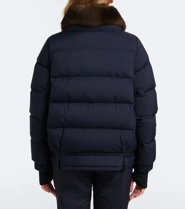 Moncler Arrabas Shearling-trimmed Ski Jacket