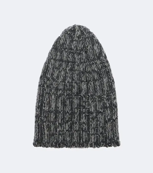 Khaite Lake Cashmere, Mohair, And Silk Beanie - Grey
