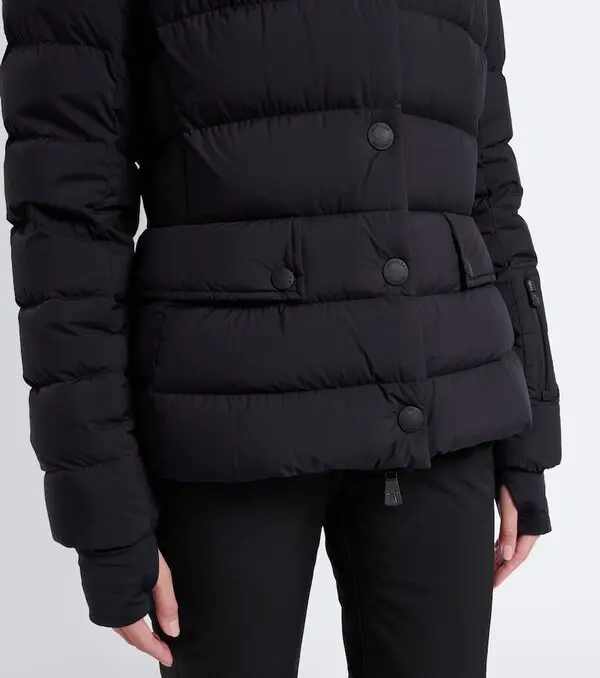 Moncler Armoniques Shearling-trimmed Ski Jacket - Black