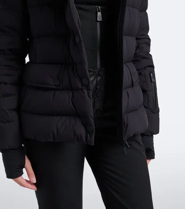Moncler Armoniques Shearling-trimmed Ski Jacket - Black