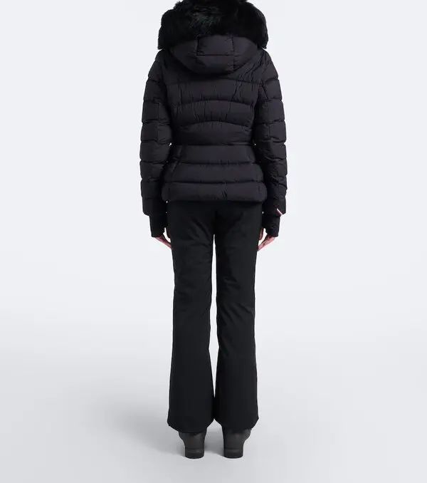 Moncler Armoniques Shearling-trimmed Ski Jacket - Black