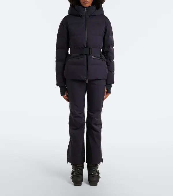 Moncler Tolima Belted Down Ski Jacket - Black